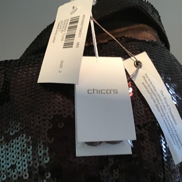 Chico's | Jackets & Coats | Nwt Chicos Shining Tuxe Sheron Jacket In ...
